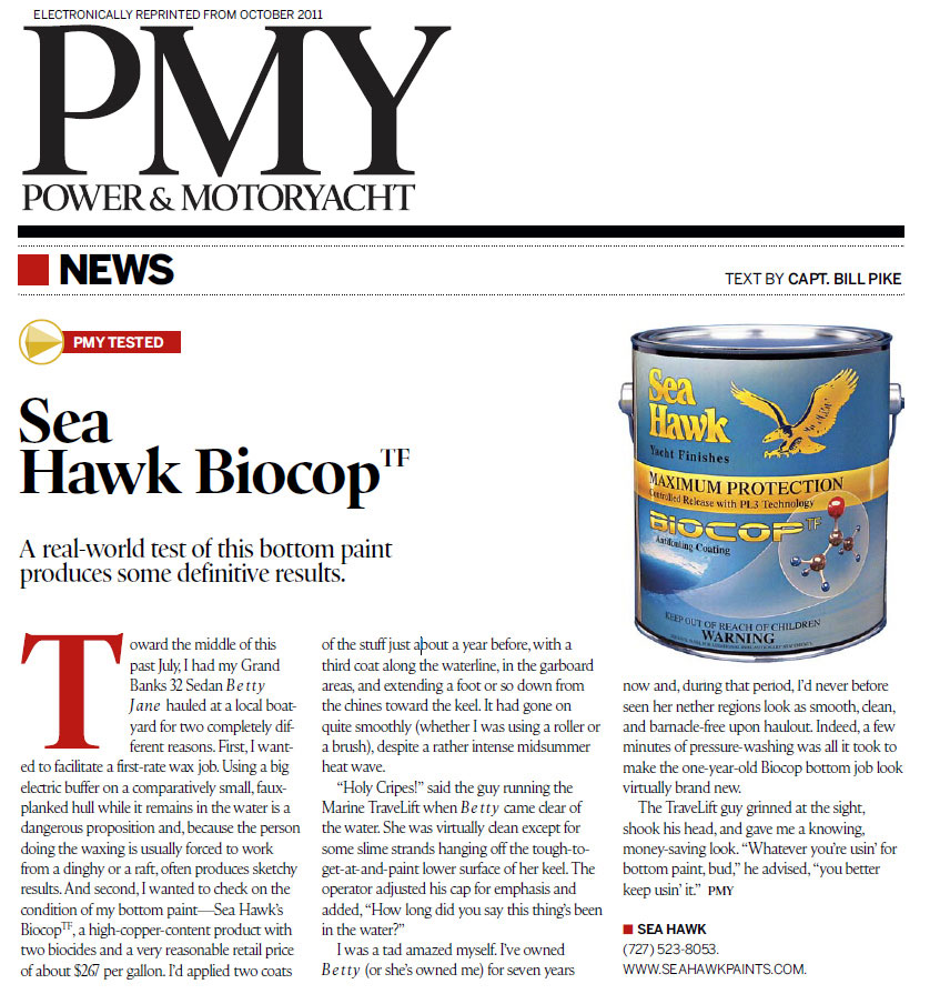 Boat Bottom Paint by Sea Hawk Paints - Premium Anti-Fouling & Ablative ...